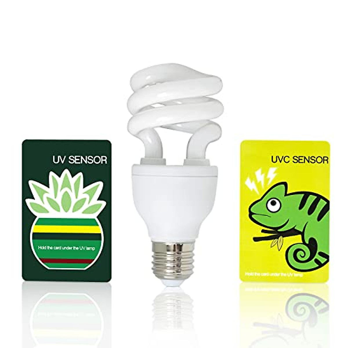 Protover UVA UVB Reptile Light 5.0, Tropical Amphibian Compact Fluorescent Lamp , Bearded Dragon Tank Accessories, UVB Light Bulb for Reptiles, Chameleon, Lizards, Slider, Tortise, Frog, Snake. (13W