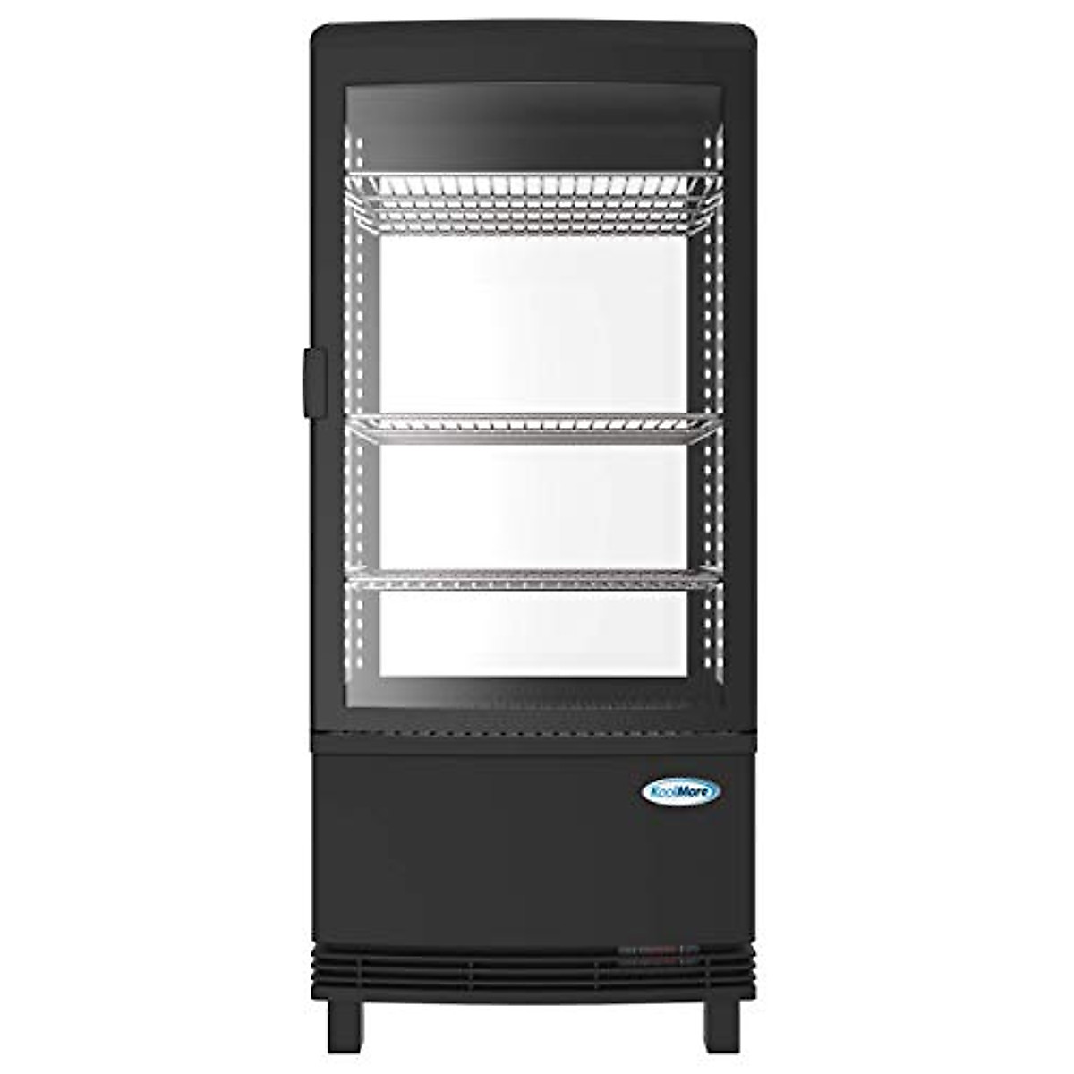 KoolMore CDCU-3C-BK Display Refrigerator, Black, 3cubic feet