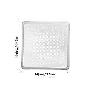 Temkin 3pcs Tray Cake Baking Plate Xxcm Utensil Ie Bread Pe Sticks Practical Making Stick Rim Cm Silver Nonstick Pancake Mesh Screen Non- Oven Steel Brownie Loaf with Supplies Xcm Plate (Size : 20X20