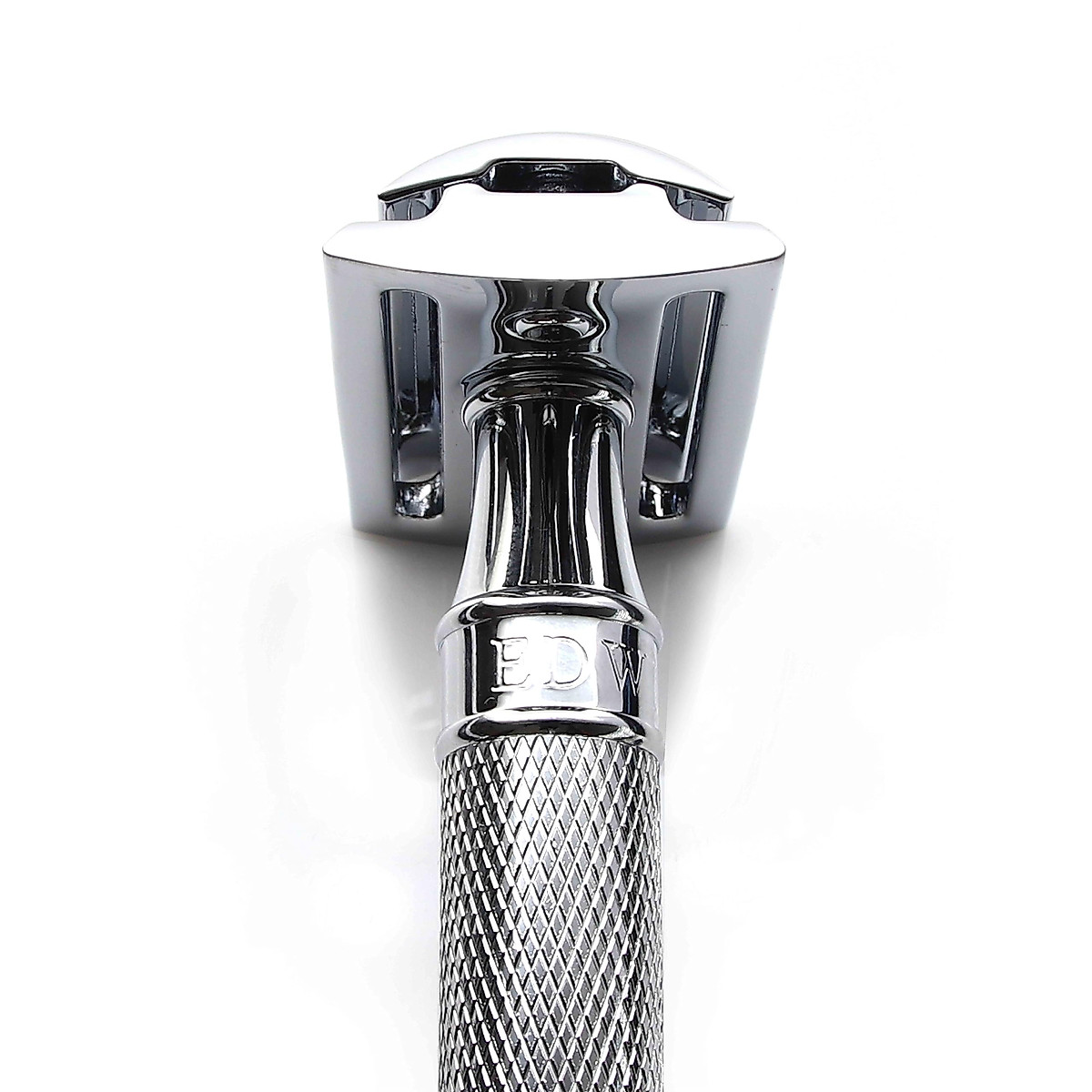 Edwin Jagger DE89KN14BL Reusable Classic Double Edge Safety Razor for Men (Knurled)