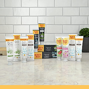 Burt's Bees Toothpaste, Natural Flavor, Fluoride Free Purely White, Zen Peppermint, 4.7oz 3 Count