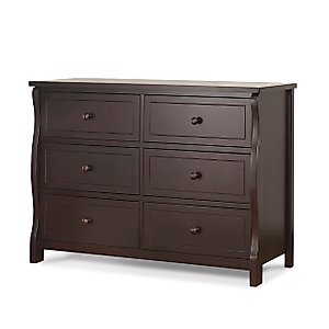 Sorelle Furniture Princeton Baby Dresser – Dresser for Nursery, Kids Bedroom Furniture, Dresser Drawers, Storage for Child’s Room with Drawers, Nursery Furniture for Infant-Espresso