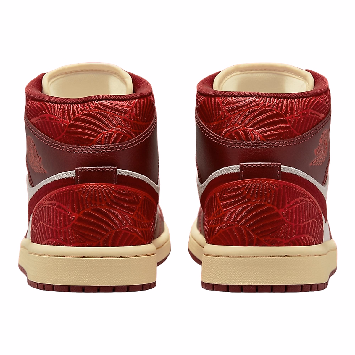 Jordan Womens AJ1 MID SE Shoes,Team Red/University Red-sail,10.5