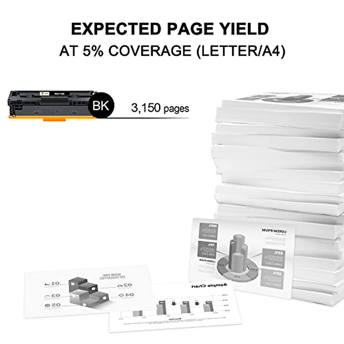 Toner Bank Compatible Toner Cartridge Replacement for HP 206X W2110X 206A W2110a for HP Laserjet Pro MFP M283FDW M255DW M283CDW M283 M255 Black Printer Ink (2-Pack, High Yield)