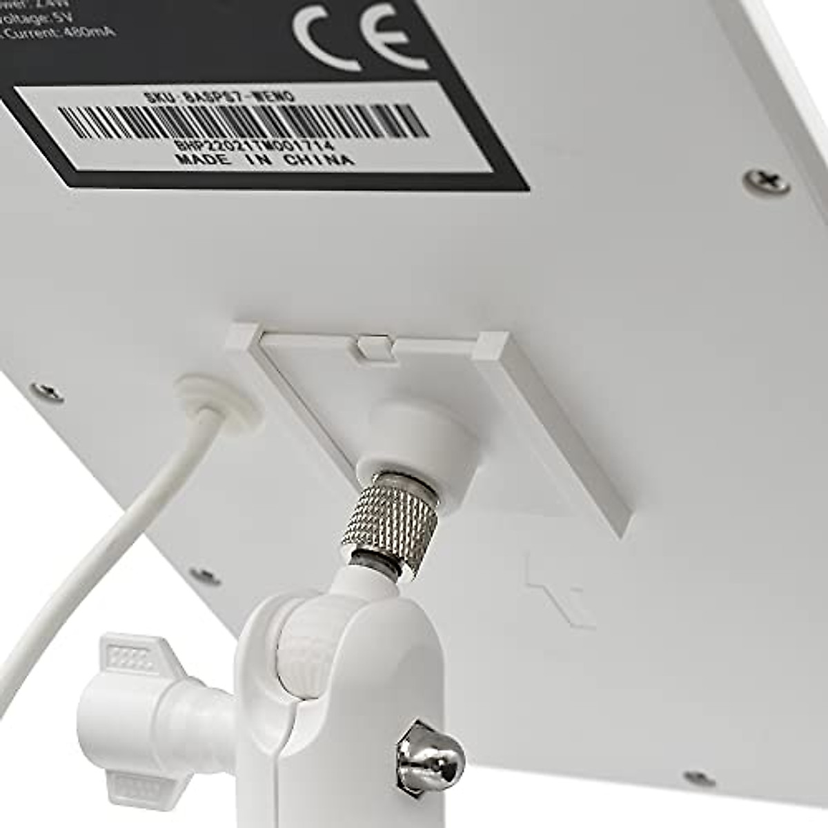 Aobelieve Gutter Mount for Ring Solar Panel, White