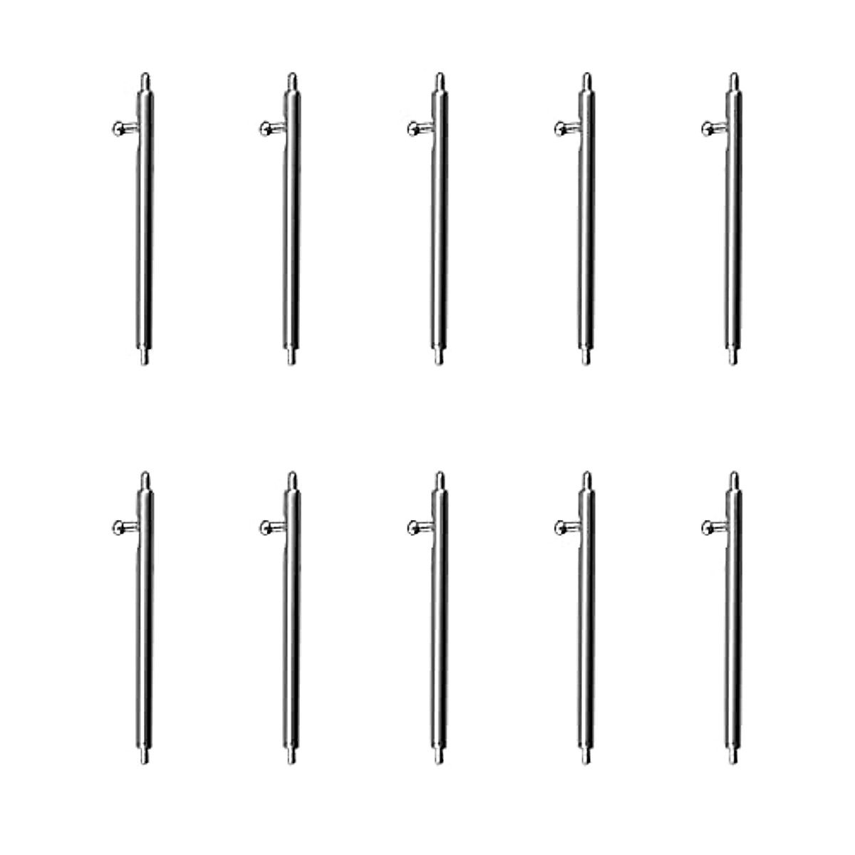 Aladrs Quick Release Spring Bar Compatible for Samsung Galaxy Watch 5/5 Pro/Galaxy Watch 4/4 Classic/Galaxy Watch Active 2 (40mm 44mm) / Galaxy Watch 3 41mm Watch Pins (20mm x 1.5mm, 10-Pack)