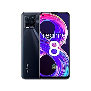 Realme 8 Pro Dual-SIM 128GB ROM + 8GB RAM (GSM Only | No CDMA) Factory Unlocked 4G/LTE Smartphone (Punk Black) - International Version