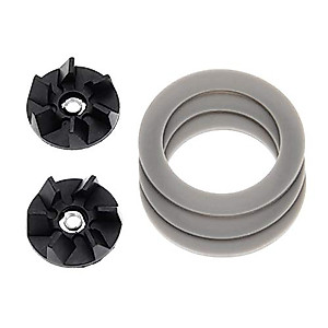 Replacement for Hamilton Beach Blender 2Pcs Motor Drive Coupling Gear Clutch, with 3Pcs Rubber Gasket Sealing O Ring, Compatible with Hamilton Beach Blender