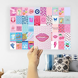 Preppy Room Decor Aesthetic Wall Collage Kit Pictures for Bedroom Wall Decor, Cute and Preppy Wall Decor Aesthetic Posters, Preppy Things for Teen Girls Trendy Stuff, Preppy Posters for Room Aesthetic (Preppy, 50pcs of 4x6inch)