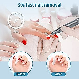 HUGMAPLE Professional 35000RPM Nail Drill for Acrylic Nails, Electric Nail File Machine for Remove Gel Polish Nail, Rechargeable Cordless E File with Bits & Foot Pedal for Manicure Salon Home, White