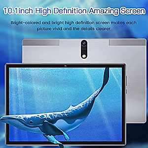 VINGVO 10.1in Tablet, 100-240V HD Tablet 6GB 128GB 2.4G 5G WiFi for Android8.1 for Drawing (US Plug)