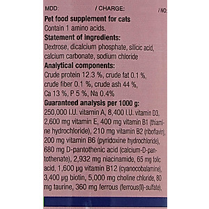 NEKTON Cat-VM Vitamins, Minerals, Taurine, and Arginine for All Cats 150gm / 5.29oz