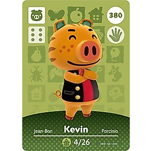 Kevin - Nintendo Animal Crossing Happy Home Designer Series 4 Amiibo Card - 380