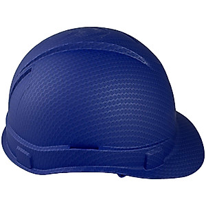 Pyramex Ridgeline Cap Style Hard Hat 4 Point Ratchet Matte Blue Pattern