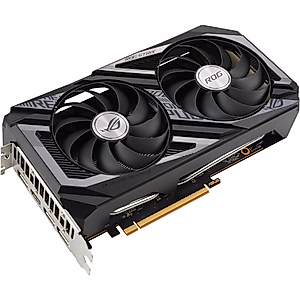 ASUS ROG Strix AMD Radeon RX 6600 XT OC Edition Gaming Graphics Card (AMD RDNA 2, PCIe 4.0, 8GB GDDR6, HDMI 2.1, DisplayPort 1.4a, Axial-tech Fan Design, Super Alloy Power II, GPU Tweak II)