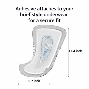 Amazon Basics Incontinence Guards for Men, Maximum Absorbency, 52 count, White (Previously Solimo)