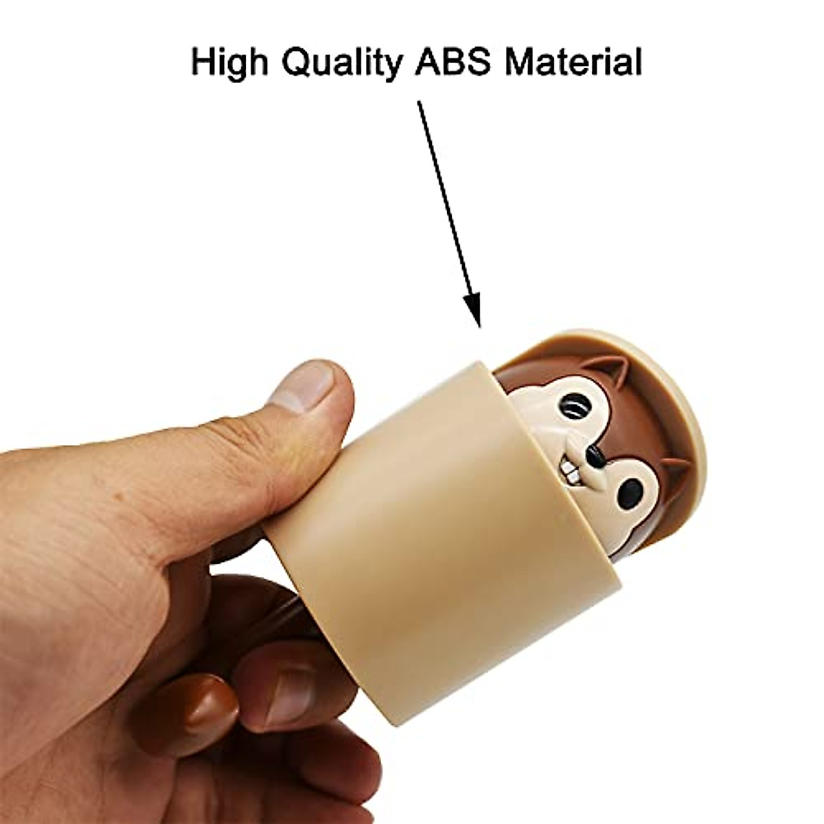 Maydahui 4PCS Squirrel Shaped Adhesive Wall Hook Cute Cartoon Animal Wall Hooks for Kids Room Living Room Bedroom Home Decoration