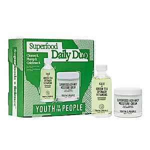 Youth To The People Superfood Daily Duo Kit - Superfood Cleanser (2oz) + Air-Whip Moisture Cream (2oz)