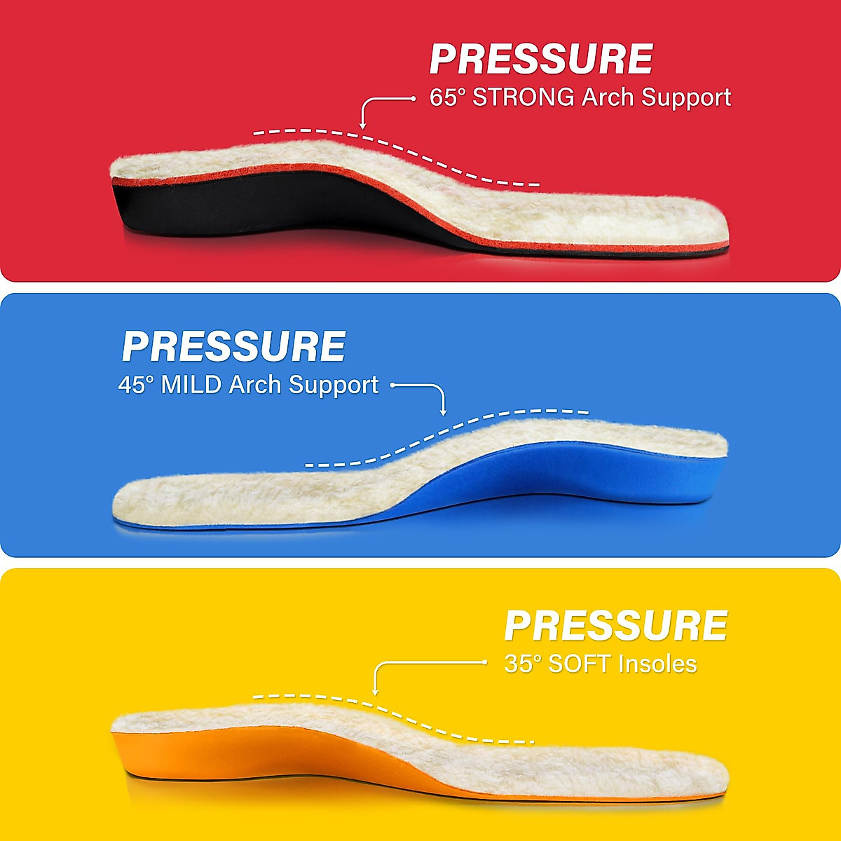 V.Step Sheepskin Insoles for Women Men Wool Fleece Shoe Inserts with Arch Support Warm Cozy Replacement Insoles for Boots Slippers Shoes, XS