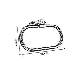 AFLHYJK All Copper Towel Rack-Bathroom Hardware Accessory Hand Towel,Wall Mounted,Oval Pedestal