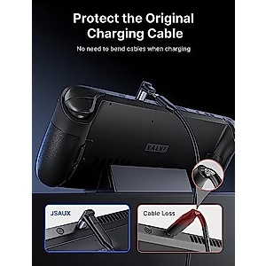 JSAUX 90 Degree USB-C Male to USB-C Female Adapter, Right Angle 2-Pack 40Gbps Data Transfer 100W USB Type C PD Extender Compatible with ROG Ally, Steam Deck, Switch and More Laptop, Tablet, Phone