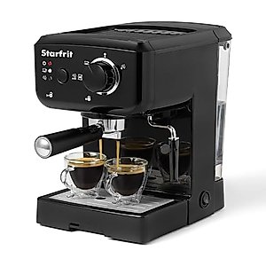 Starfrit 024005-001-0000 Cappuccino Espresso Machine, Standard, Black
