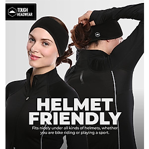 Tough Headwear Ear Warmer Headband - Ear Muffs - Running Winter Headband, Fleece Headband for Men & Women for Cold Weather