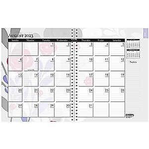 House of Doolittle 2023-2024 Monthly and Weekly Calendar Planner, Academic, Wild Flower, 7 x 9 Inches, August - July (295474-24)