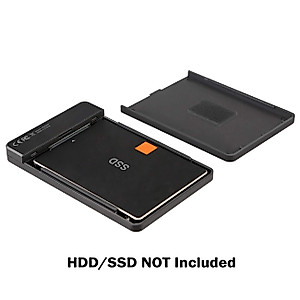 Inateck 2.5 Hard Drive Enclosure, USB 3.0 External Hard Drive Case, Support UASP, Up to 5Gbps,FE2004