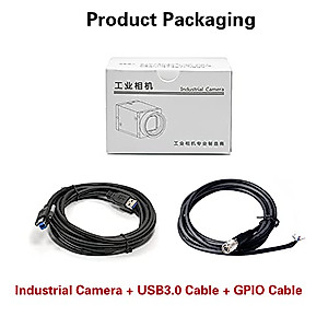 HTENG VISHI High Speed USB3.0 Color 5.0MP 2/3" Machine Vision Global Shutter Digital Industrial Camera C-Mouth Supports Windows and Linux SDK Area Scan Camera Sensor 2448x2048 40FPS