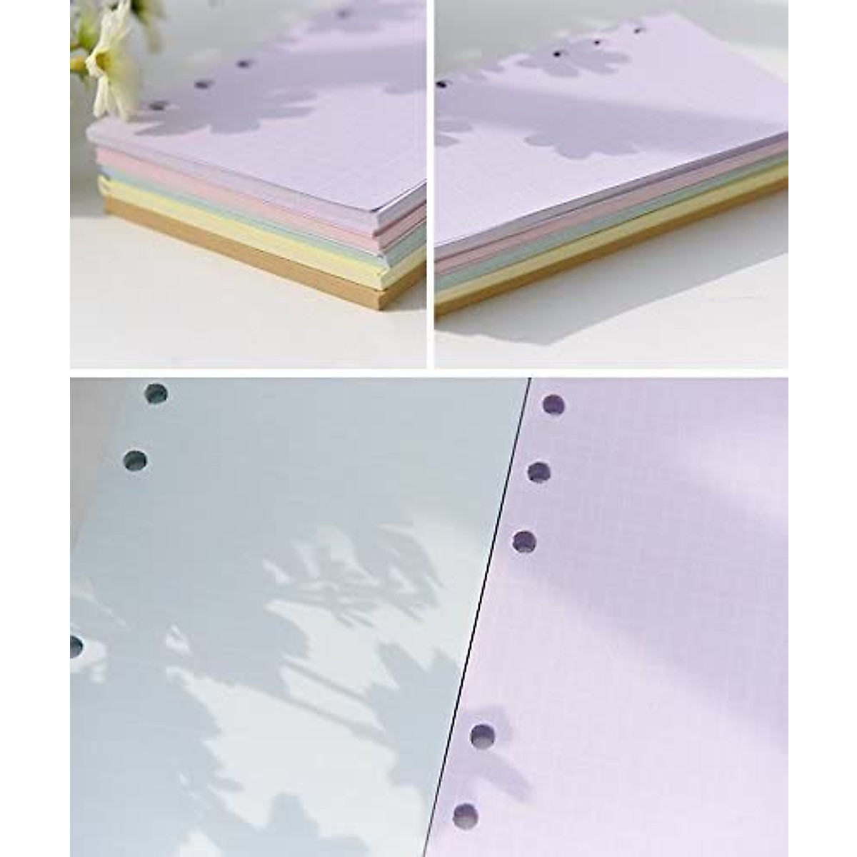 A5 Color Notes Refill to do list for Ring Bound Planners and Notebooks, fits Filofax, Kikki K, Recollection, Carpe Diem, 6 Ring binder, (PLANNER NOT INCLUDED) (Pink (To Do))