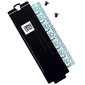 Deal4GO Slot 1/ Slot 2 M.2 2280 SSD Heatsink Cover 5GDMJ 05GDMJ Thermal Shield Plate for Dell Alienware X15 R1 Gaming Laptop, Black