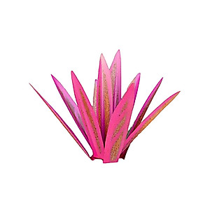 CUCUDAI Simulation Art Agave Plant Ornaments DIY Rustic Metal Sculpture for Outdoor Patio Yard Garden Decoration Stakes Lawn Statue Home Decor