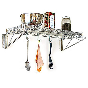 Commercial Chrome Wire Shelving Wall Shelf 14 x 36 - NSF