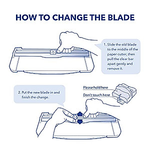 Weenkler Replacement Blades for Firbon, Weenkler, Evteck, Flisin Paper Cutter, Paper Cutter Trimmer Blade with Security Safeguard Design for A4, Carstock, Photo and Wrapping (4 Packs)