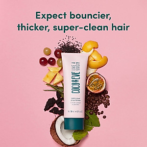 Coco & Eve Like A Virgin Deep Clean Scalp Scrub. Pre Shampoo Scalp Treatment for Dry, Dandruff Prone Skin. Helps Hair Growth. (150ml)