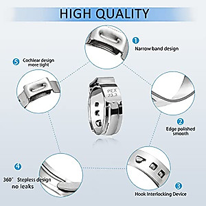 TOWN STORY PEX Hose Clamps, 100Pcs Pex Crimping Clamps,50Pcs 1/2 Inch and 50Pcs 3/4 Inch Pex Cinch Clamp 304 Stainless Steel, for PEX Tubing PEX Pipe Fitting Connections