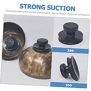 BIUDECO 6 Pcs Bodhisattva Bowl Spiritual Decor Strong Suction Cup Tibetan Bowl Handle Bowl Lifter Meditation for Women Tibetan Singing Bowl Accessories Tibetan Bowl Suction Cup