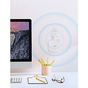 COOLWUFAN Wall Mount Holder for eero Pro 6/6E Home WiFi System - Simple and Sturdy Stand Bracket for Tri-Band Mesh Wi-Fi 6 System (White, 3 Pack)