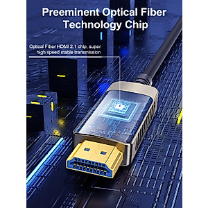 SOEYBAE 8K Fiber Optic HDMI Cable 100ft/30m, HDMI Cable 2.1 Support 8K@60Hz, 4K@120Hz, 48Gbps, eARC, HDCP2.2,PS5