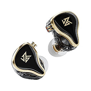 topssale KZ ZAS 7BA+1DD in Ear Earphone 16 Unit Hybrid Technology Flagship Earphone Monitor Headphones 8Core Cable Music Sport Earphone (with Mic, Black)