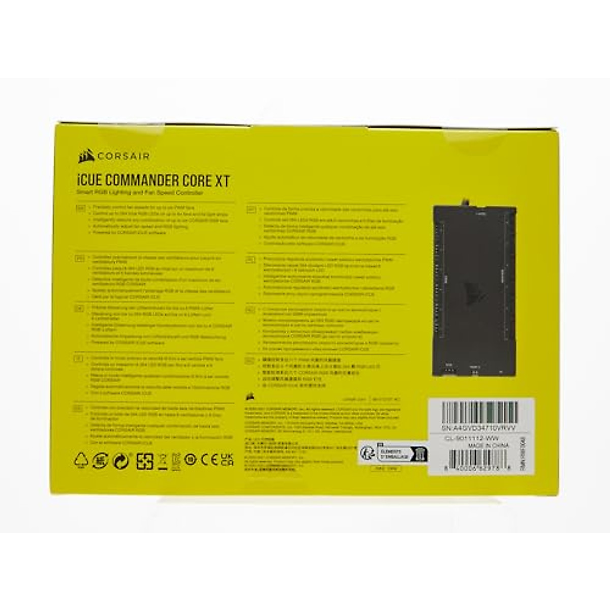 CORSAIR iCUE COMMANDER CORE XT, Digital Fan Speed and RGB Lighting Controller