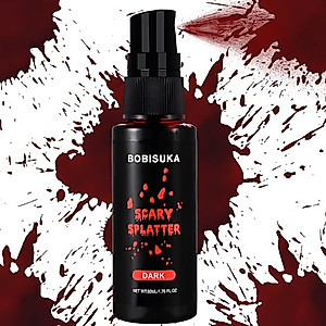 BOBISUKA Fake Blood Spray for Cosplay - Vampire Blood Washable for Clothes and Face - Fale Blood Makeup