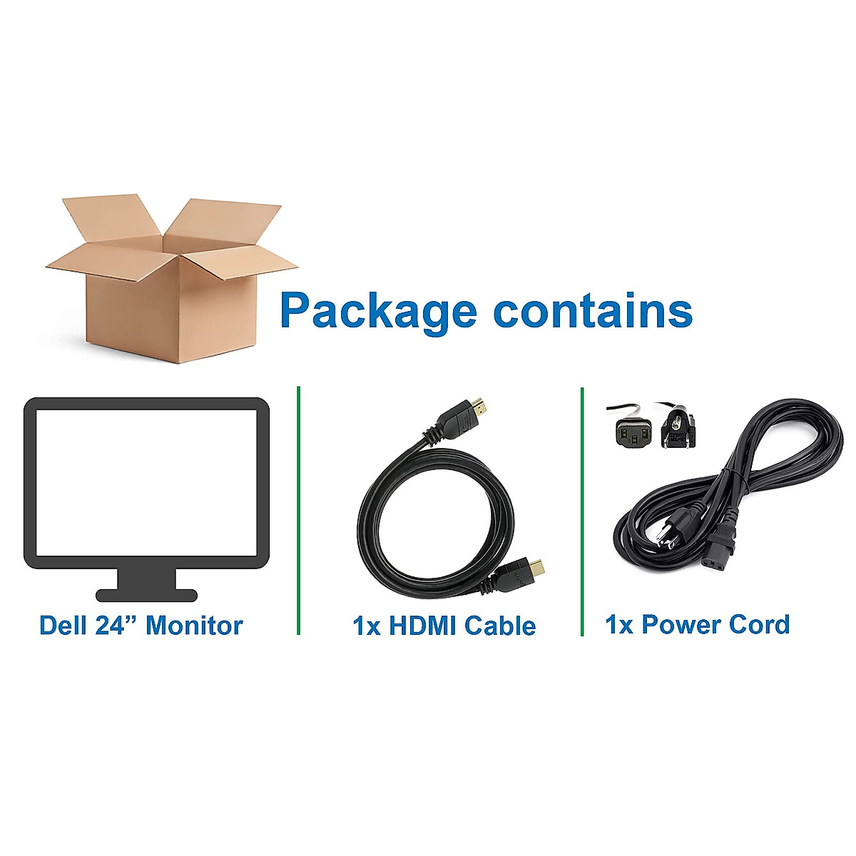 Dell U2415B LED Backlit (1920 x 1200) 24 Inch Monitor, HDMI, Display Port, 16.7 Million Colors, 6ms Response Time, USB 3.0 Downstream & Upstream, Height, Pivot, Swivel, Tilt (Renewed)