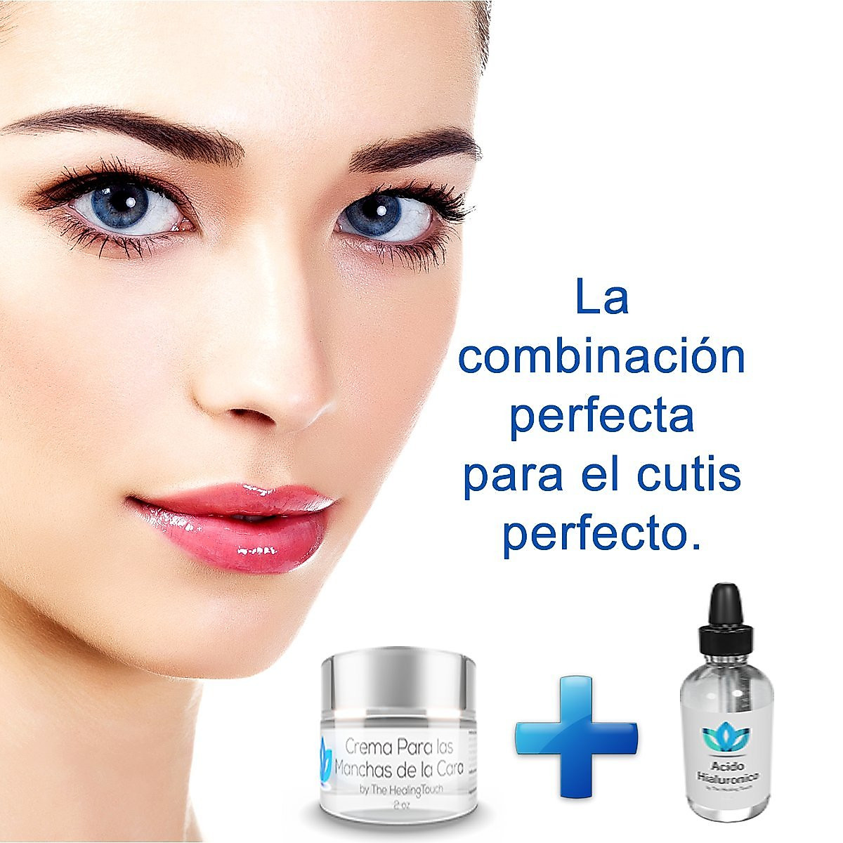 Healing Touch Crema: Elimina Manchas Obscuras, Acne, Sol, Edad y Arrugas - Humectante Facial Antiarrugas (2 oz)