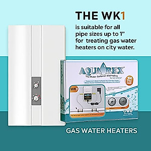 Aqua-Rex Water Softener Alternative Salt Free for Gas Heaters on City water, Soft water for Hair & Skin (WK1)