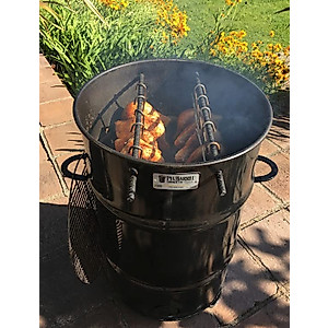 Pit Barrel Cooker Classic Package - 18.5 Inch Drum Smoker | Porcelain Coated Steel BBQ Grill | Includes 8 Hooks, 2 Hanging Rods, Grill Grate and More