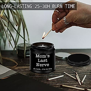Homsolver Gifts for Mom,Unique Mom Gifts,Mothers Day,Valentines,Birthday Gifts for Mom from Daughters,Son,Lavender Scented Moms Last Nerve Candles