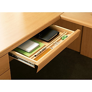 HON Single Pedestal Center Drawer, 22 by 25-3/8 by 2-1/2-Inch, Harvest