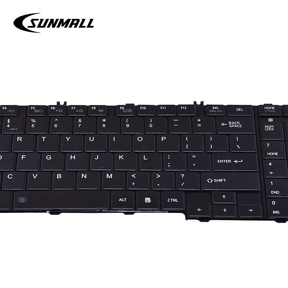 SUNMALL Keyboard Replacement Compatible with Toshiba Satellite C650 C650D C655 C655D C660 C660D C665 C665D L550 L550D L650 L650D L655 L655D L670 L670D L675 L675D L770 L750D L755 B350 Series Laptop
